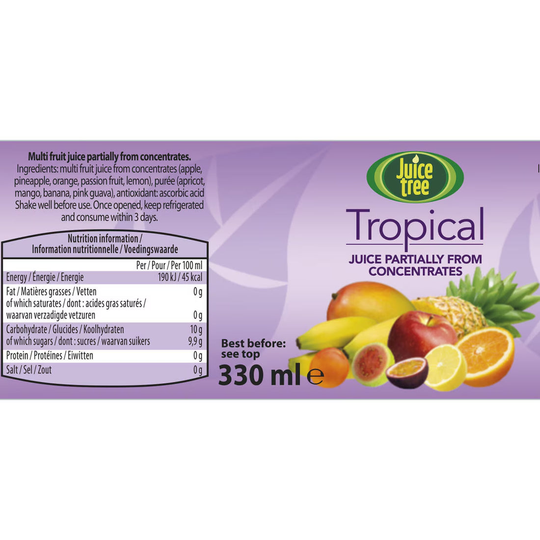 Juice Tree Tropical Juice, 12 X 330Ml - Nonynana
